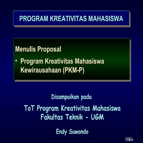 3. tot ft ugm - pkmp | PPT