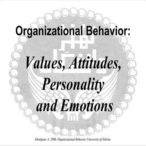 3 values,attitudes,personality&emotions | PPTX