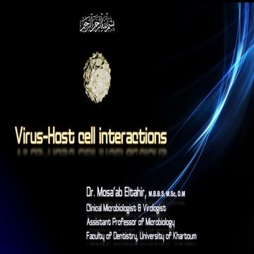 Virus-Cellular interaction INSIDE HUMAN BODY | PPTX