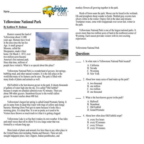 Yellowstone National Park | PPT