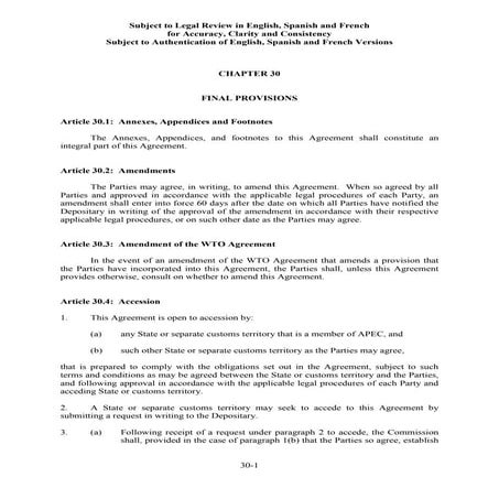 Chapter 30 : Final provisions | PDF