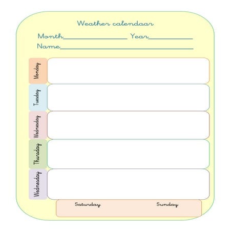 weather calendar | PDF