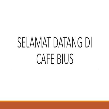 cafe ya cafe bius | PDF