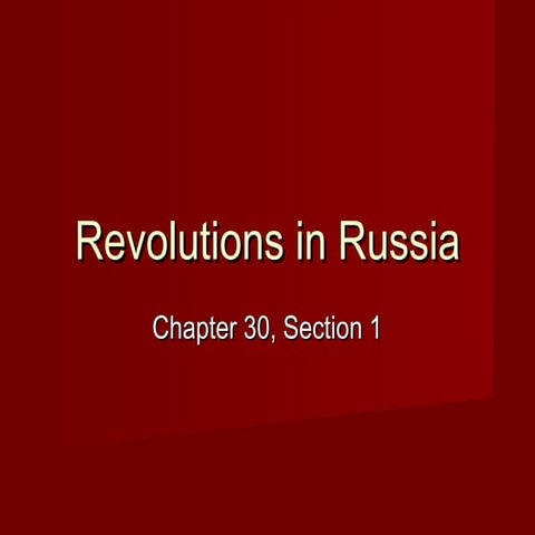 Russian Revolution | PPT