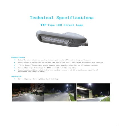 30- 60w led street light specification | PDF