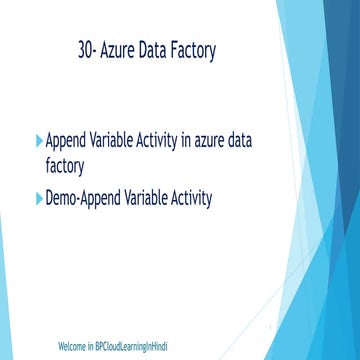 30 Append Variable Activity In Azure Data Factorypptx