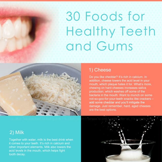 30 Foods for Healthy Teeth and Gums | PDF