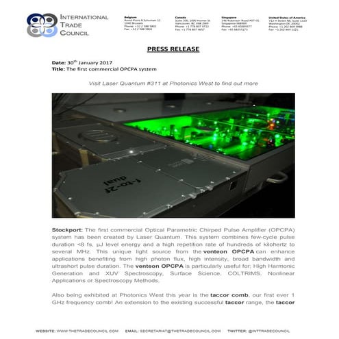 The first commercial OPCPA system | PDF