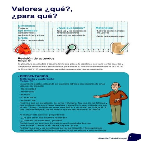 30 valores el que para que | DOC