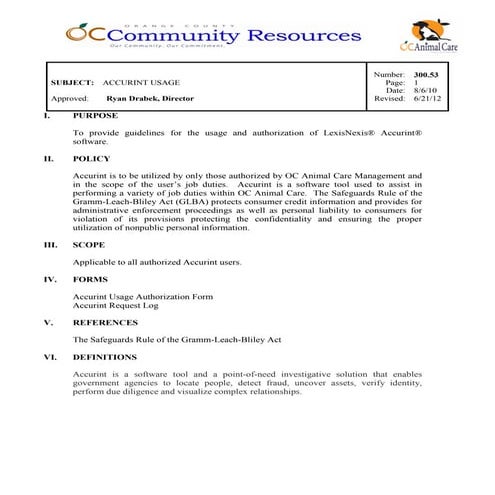 300.53 accurint usage | PDF