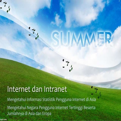 Pengguna internet Dunia & Asia | PPTX