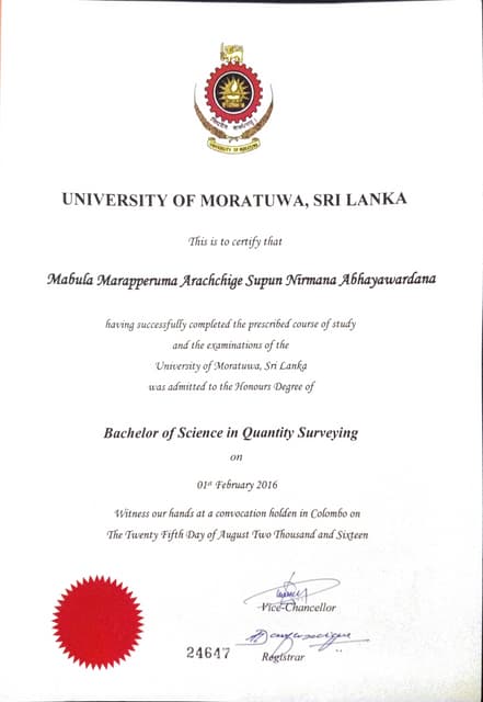 B.E Degree Certificate | PDF