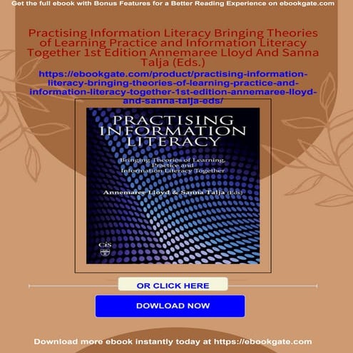 Practising Information Literacy Bringing Theories of Learning Practice ...