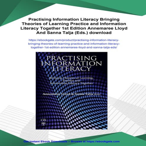Practising Information Literacy Bringing Theories of Learning Practice ...