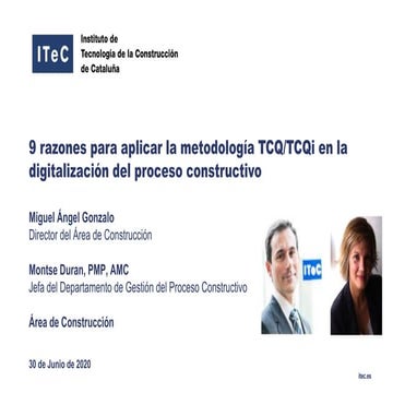 9 razones para aplicar la metodología TCQ/TCQi en la digitalización del ...