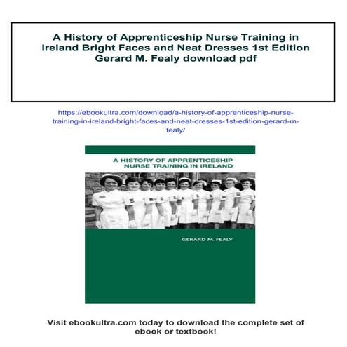 A History of Apprenticeship Nurse Training in Ireland Bright Faces and ...