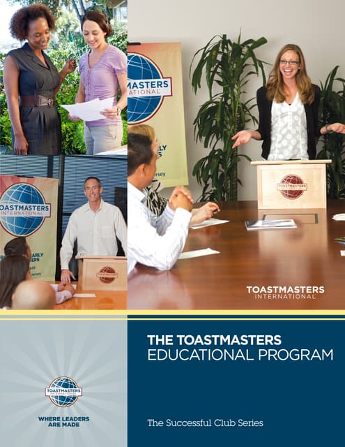 Toastmasters Education Program - Communication Track | PPT