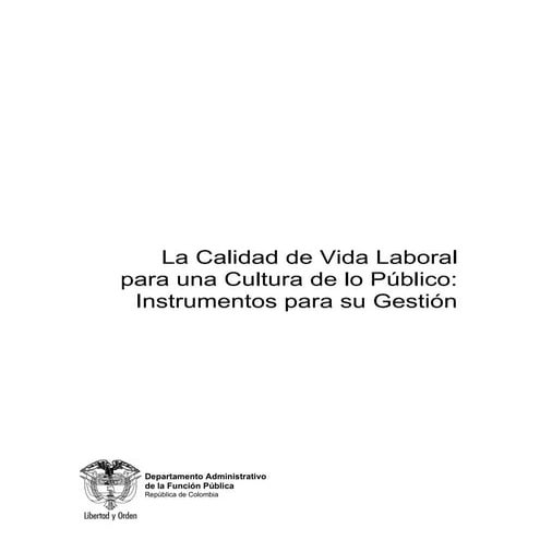 Calidad de vida laboral | PDF