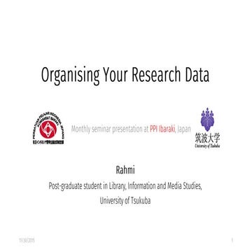 Organising Your Research Data | PDF
