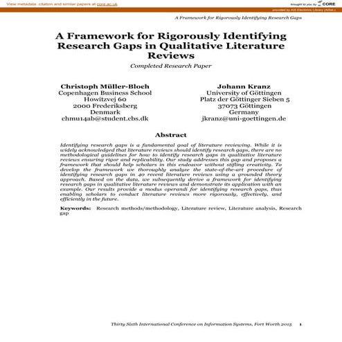 research gap research gap research gap research gap | PDF