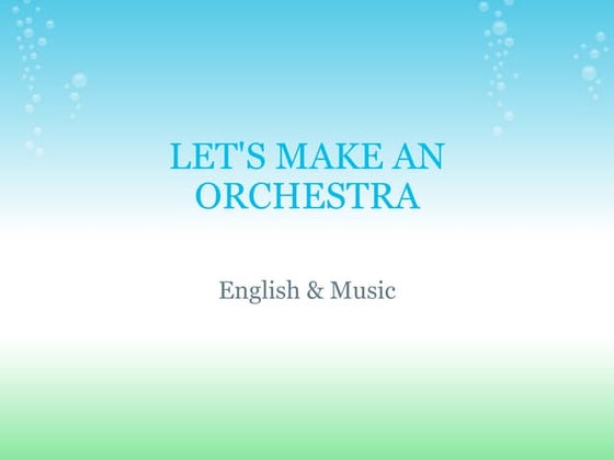 The four instrument families of the orchestra! | PPT