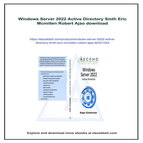 Windows Server 2022 Active Directory Smth Eric Mcmillen Robert Ajao | PDF