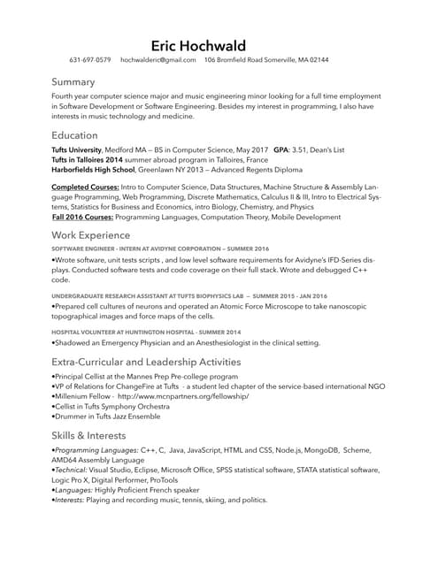 Resume | DOCX | Environmental Services Industry | Industries