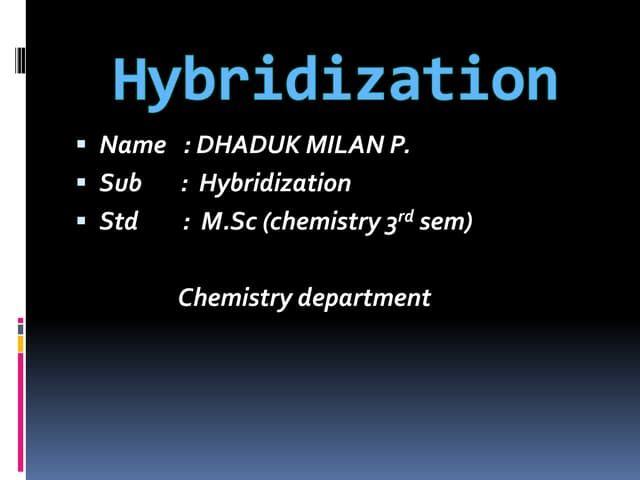 Hybridization-2 | PPTX