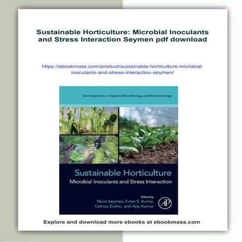 Sustainable Horticulture: Microbial Inoculants and Stress Interaction Seymen | PDF