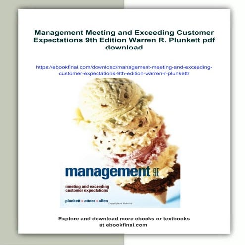 Management Meeting and Exceeding Customer Expectations 9th Edition ...