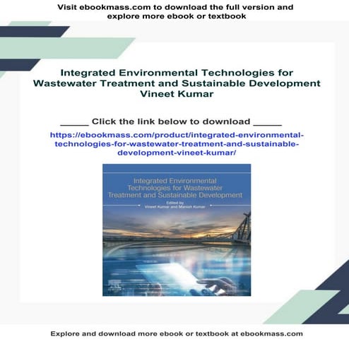 Integrated Environmental Technologies for Wastewater Treatment and Sustainable Development ...