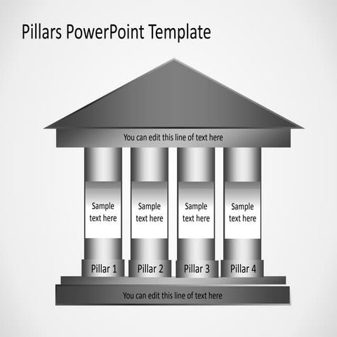3026 pillars-powerpoint-template | PPT