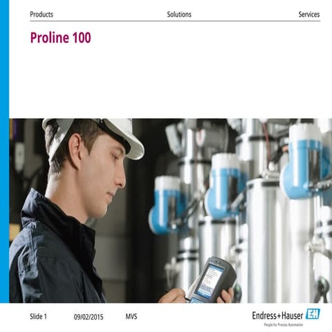 Resumen de los productos Proline de E+H Parte 2 | PPTX
