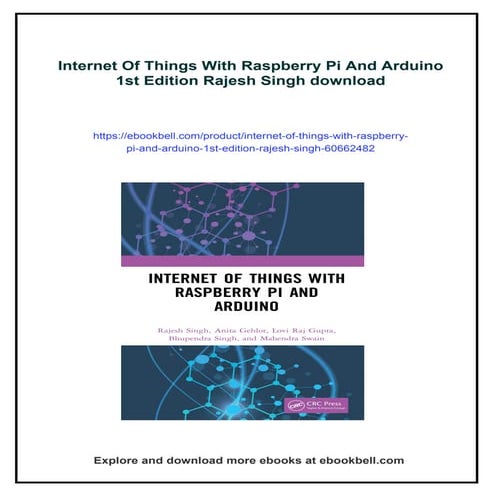Internet Of Things With Raspberry Pi And Arduino 1st Edition Rajesh ...