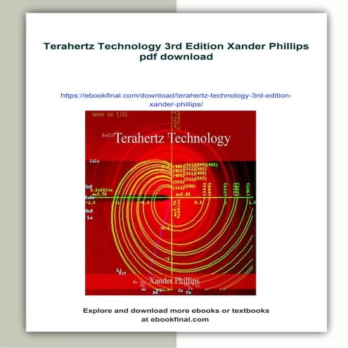 Terahertz Technology 3rd Edition Xander Phillips | PDF