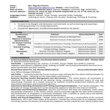 Olga Don Pereira - Resume | DOCX