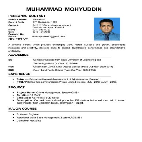 JAWAD KHAN CV | DOCX