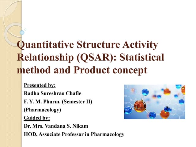 Quantitative Structure Activity Relationship Pptx Chemistry Science