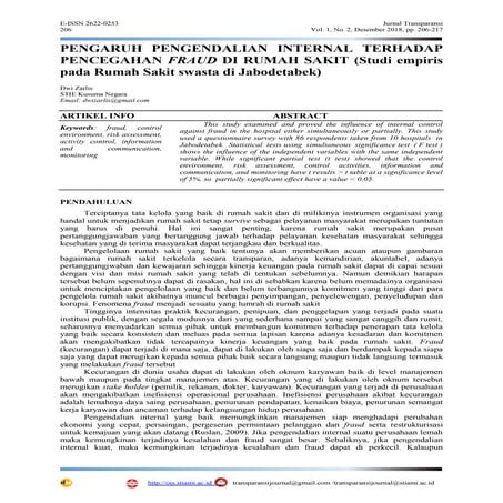 Peran Auditor Internal Pemerintah | PDF