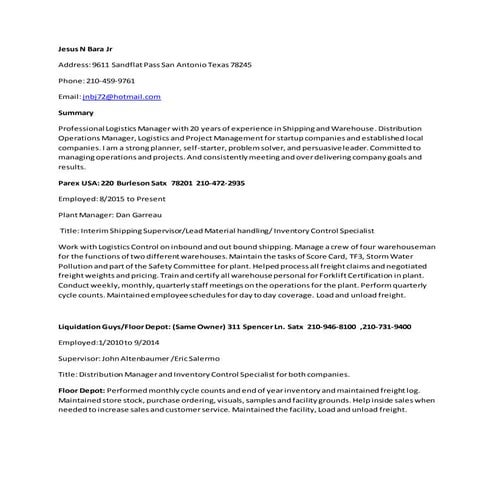 Shaun Resume | DOCX