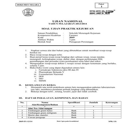 3049 p1-spk-farmasi | PDF
