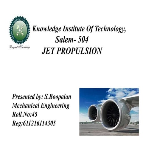 Jet propulsion | PPTX
