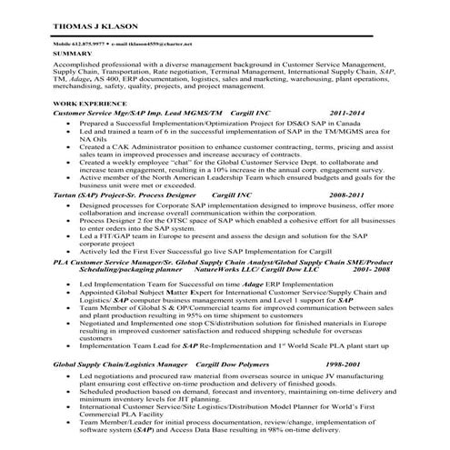 TKlason 2015 Resume | DOC