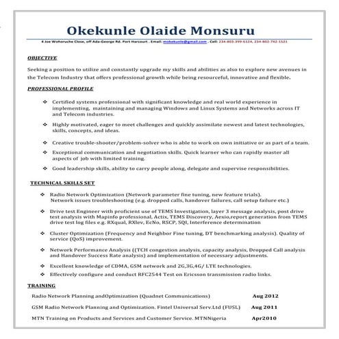 RF Optimization Engineer Resume.docx