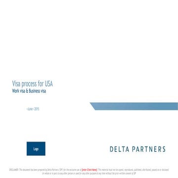 USA visa process | PPTX