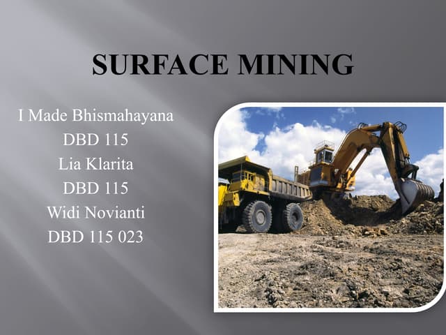 Coal mining methods | PPT