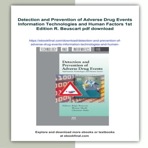 Detection And Prevention Of Adverse Drug Events Information