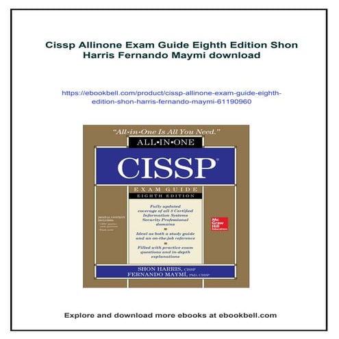Cissp Allinone Exam Guide Eighth Edition Shon Harris Fernando Maymi | PDF