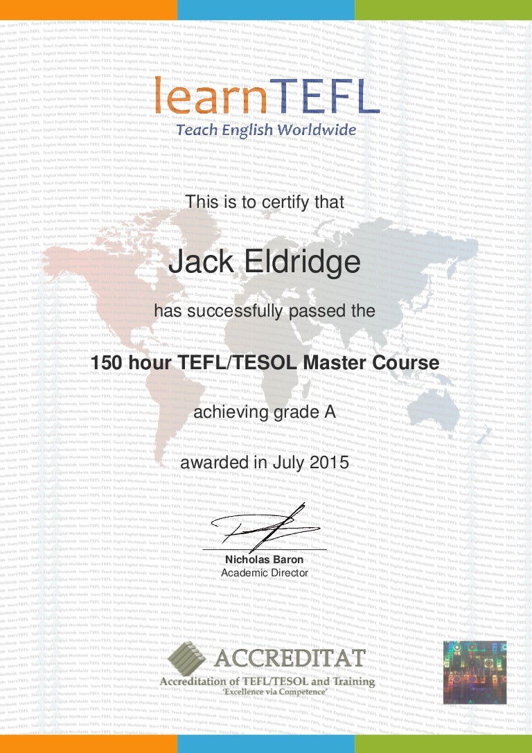 TEFL Certificate