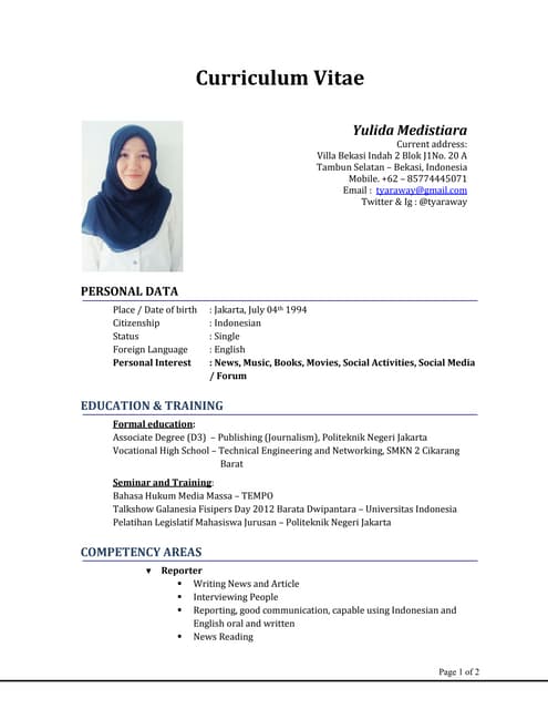 Sample CV | PDF | Programming Languages | Computing